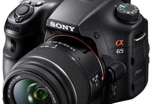 Фотоаппарат Sony a65 3 объектива