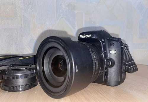 Зеркальный фотоаппарат nikon d80 + объектив