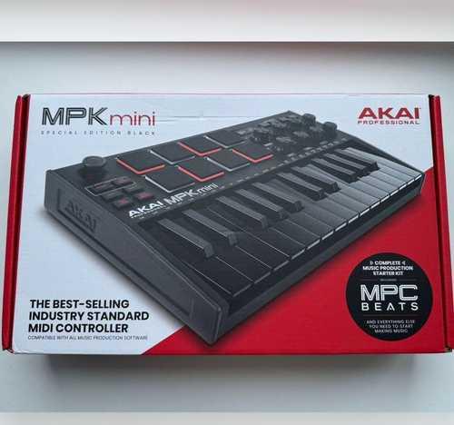 Midi-клавиатура akai MPK Mini MK3, чёрная