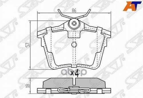 Колодки тормозные зад peugeot 407 04-10/607 00