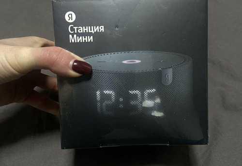 Яндекс станция колонка алиса мини черная