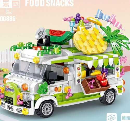 Конструктор фургон с фруктами аналог lego