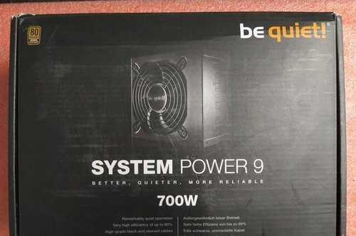 Be quiet system power 9 700W Bronze с гарантией