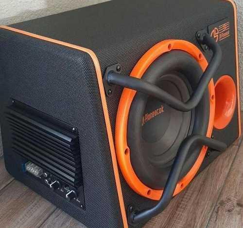 Активный сабвуфер Pioneer 10" (Новый)   провода