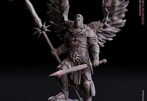 Фигурка архангела с копьем и мечом