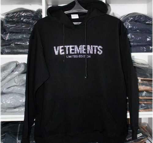 Худи Vetements со стразами vhq (Арт.75142)