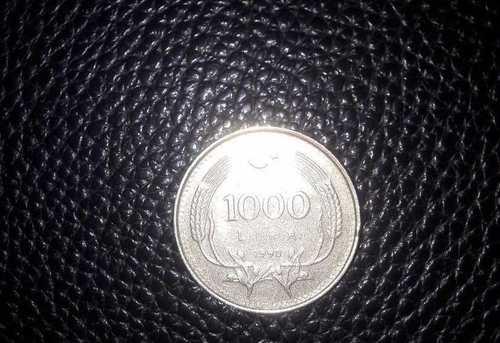 Турецкая коллекционная монета 1000Lira 1990гв