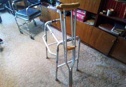 Инвалидное кресло,ходунки,костыли