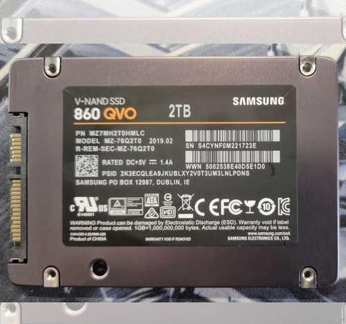 Ssd Samsung 860 QVO 2tb SATA 2.5"