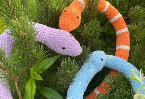 Змейка амигуруми, мягкая игрушка