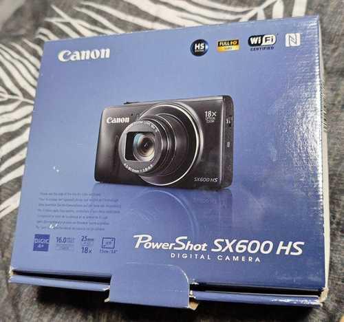 Компактный фотоаппарат Canon Powershot SX600 HS