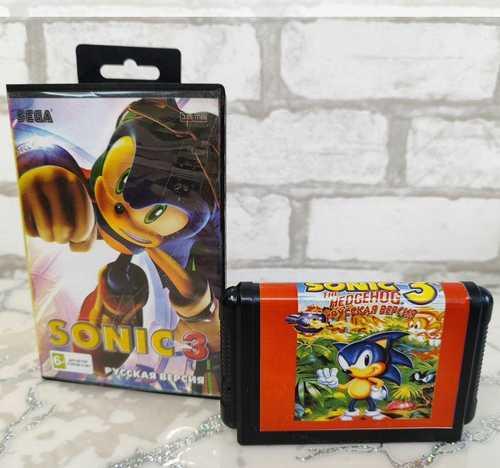 Картридж sega Sonic 3