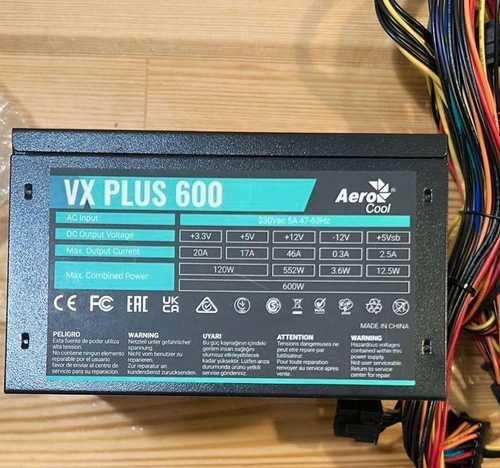 Aerocool Блок питания компьютера VX plus 600