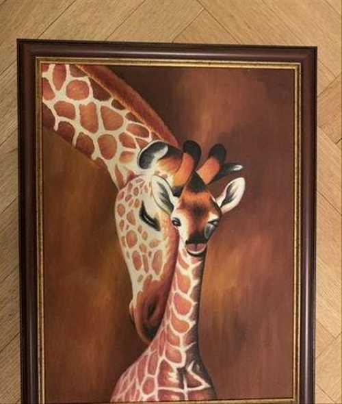 Картина Жирафы, 30 см х 40 см