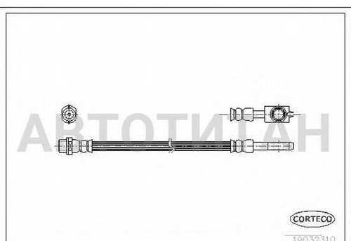 19032310 шланг тормозной задний L 278 Audi A4 1.6