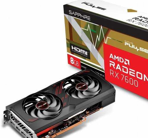 Видеокарта sapphire radeon rx7600 pulse