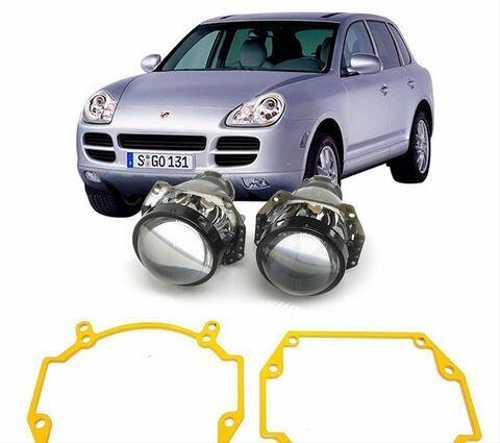 Линзы в фары Porsche Cayenne 9PA 2002-2007