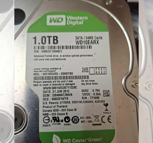 Продам HDD 3,5 1 Тб WD10ears