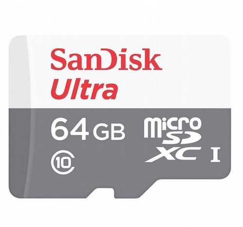 Карта памяти MicroSD SanDisk Ultra 64Gb