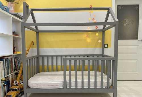Детская кровать 140x65, матрас