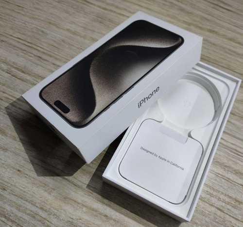 Коробка от iPhone 15 pro natural titanium