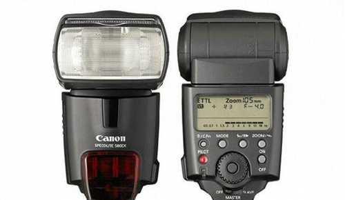 Вспышка Canon Speedlite 580ex ii+Чехол+4 акб+