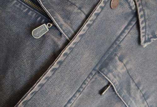 Куртка джинсовая XL утеплённая, цв.серый
