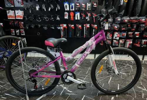 Велосипед foxx 26" salsa D розовый, сталь, размер