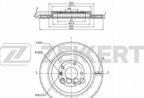 Диск торм. задн. Ford Explorer V 14- bs-6003 Ze