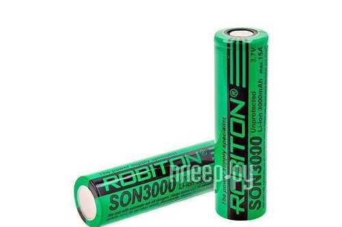 18650 - Robiton 3000mAh SON3000 15А PK1 1 штук