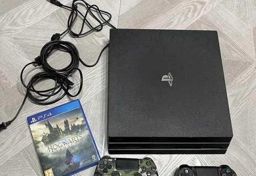 Sony PS4 Pro 1tb 7208B +2 геймпада + Диск