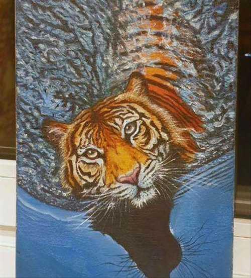 "Тигр"Картина маслом