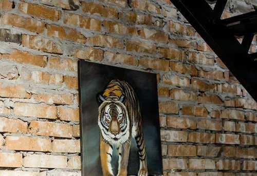 Интерьерная картина на холсте "Тигра"