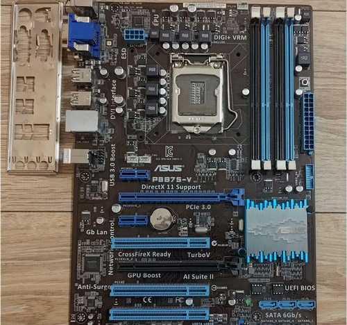 Материнская плата LGA1155: Asus B75 (ATX, 4 слота)