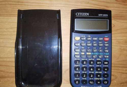 Калькулятор инженерный citizen SPR-265N