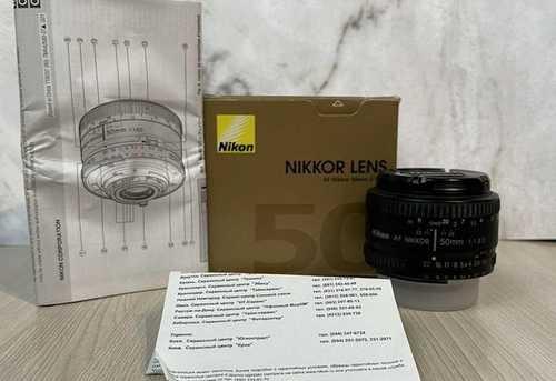 Обьектив Nikon AF 50mm 1:1.8 D
