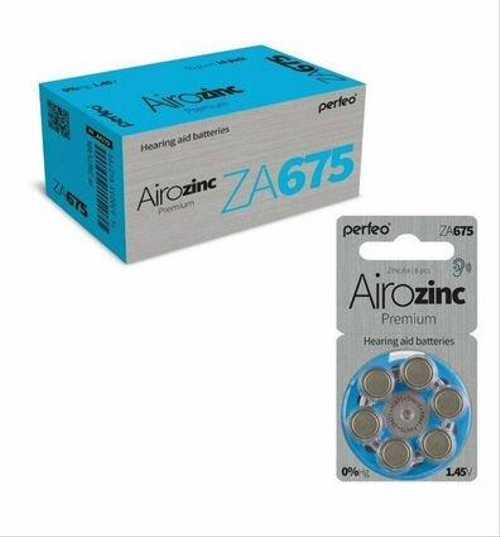 Батарейки Perfeo ZA675/6BL Airozinc Premium