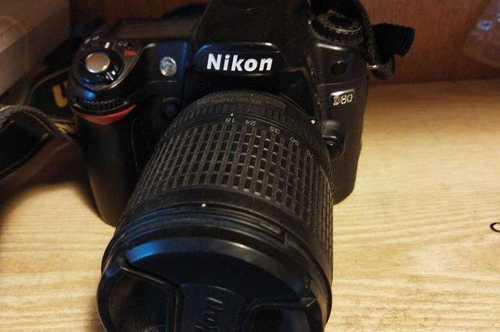 Зеркальный фотоаппарат nikon d80 kit 18-135