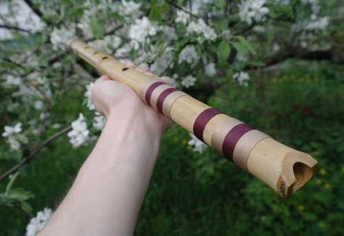 Сякухати басовая из бамбука