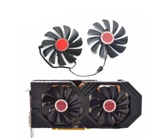 Кулера для xfx rx 570 580 590 vega 56 64 5600 5700