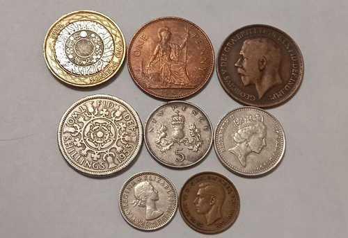 С 1917 г Большой Набор монет Британии