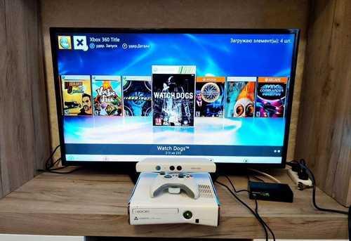 Белый Xbox 360 slim 250 Игр Кинект