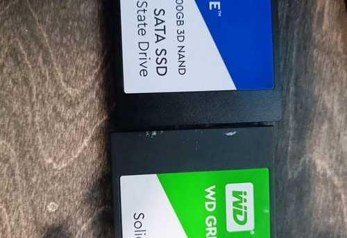 SSD wd blue 500gb + 240 gb ssd green в подарок :)