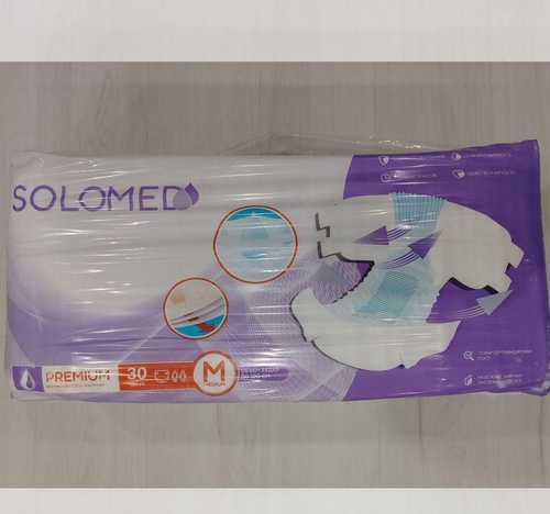 Подгузники для взрослых solomed premium, M