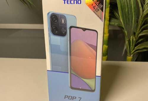 Смартфон tecno POP 7 2/64GB Blue