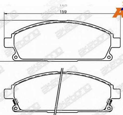 Колодки тормозные Передние nissan bassara