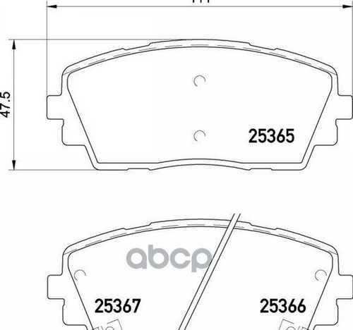 Колодки тормозные дисковые перед ;KIA picanto