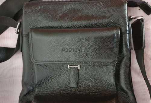 Мужская кожаная сумка планшет фирма Poshete