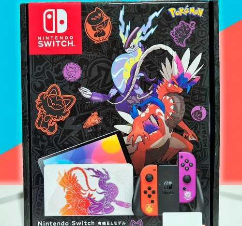 NEW Прошитая Nintendo Switch Oled Pokemon + 128Гб