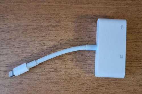 Разъем Apple Lightning (m) - VGA (f) /Lightning (f